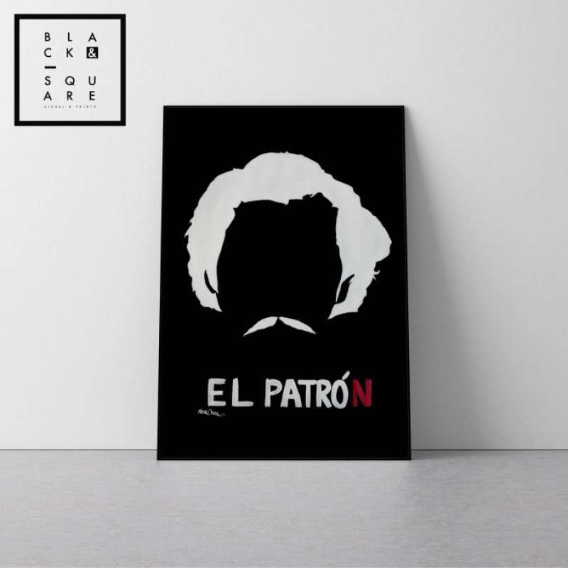 Promo Pablo Escobar - Narcos Series Premium Poster + Borderless Frame ...