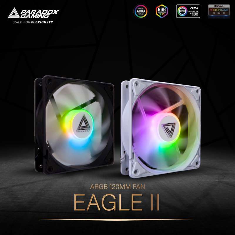 Jual Paradox Gaming Hypersonic Fan Eagle Ii - 120 Argb - White Di Seller Paradoxgaming.id ...