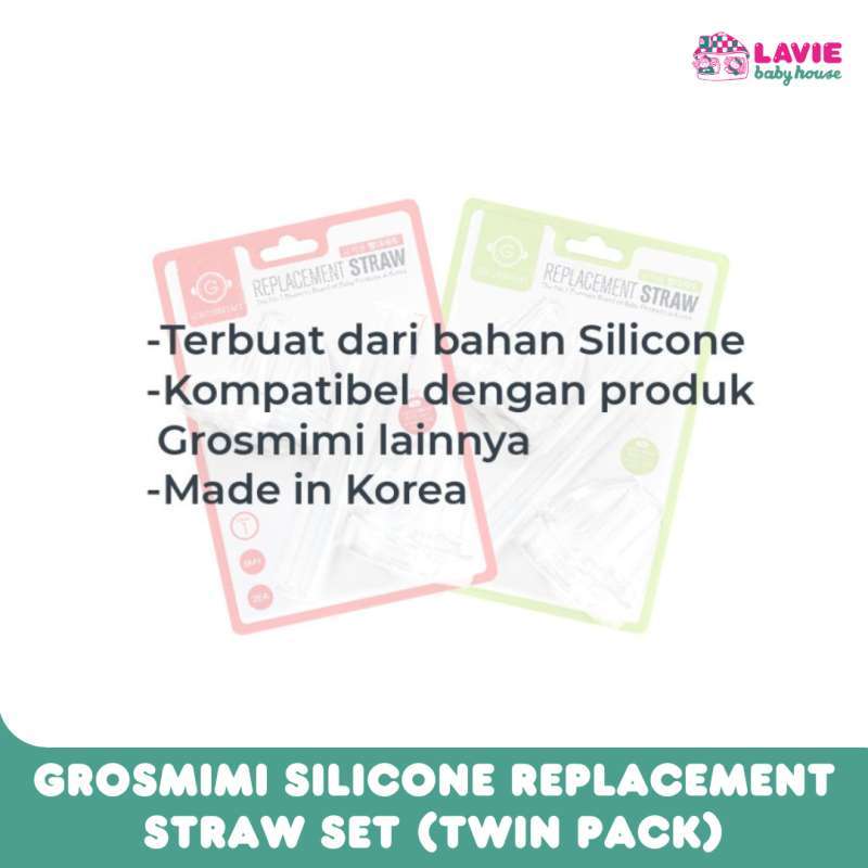 Jual Grosmimi Silicone Replacement Straw Set (twin Pack) - Stage 2 Di Seller Lavie Baby House ...
