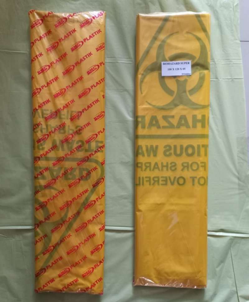 Promo Kantong Sampah Infeksius - Limbah Medis B3 Logo Biohazard 100 X ...