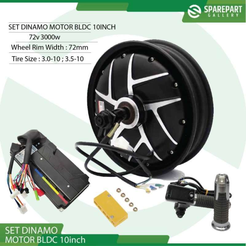 Promo Set Dinamo Bldc 10inch 72v 2000w-3000w Electric Scooter Hub Motor ...