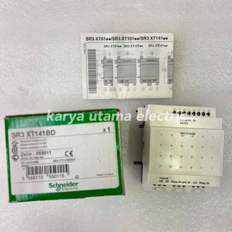 Promo Schneider Smart Relay Zelio Logic Sr3xt141bd Expansion Module ...