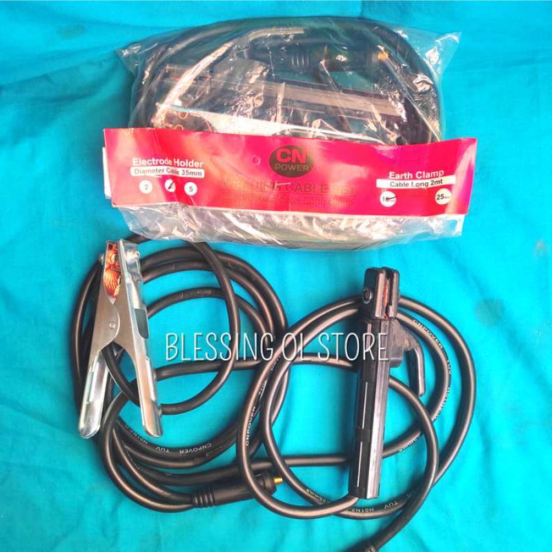 Promo Paket Set Tang Las & Tang Massa & Kabel 2 Meter Stang Las Listrik Diskon 23% Di Seller ...