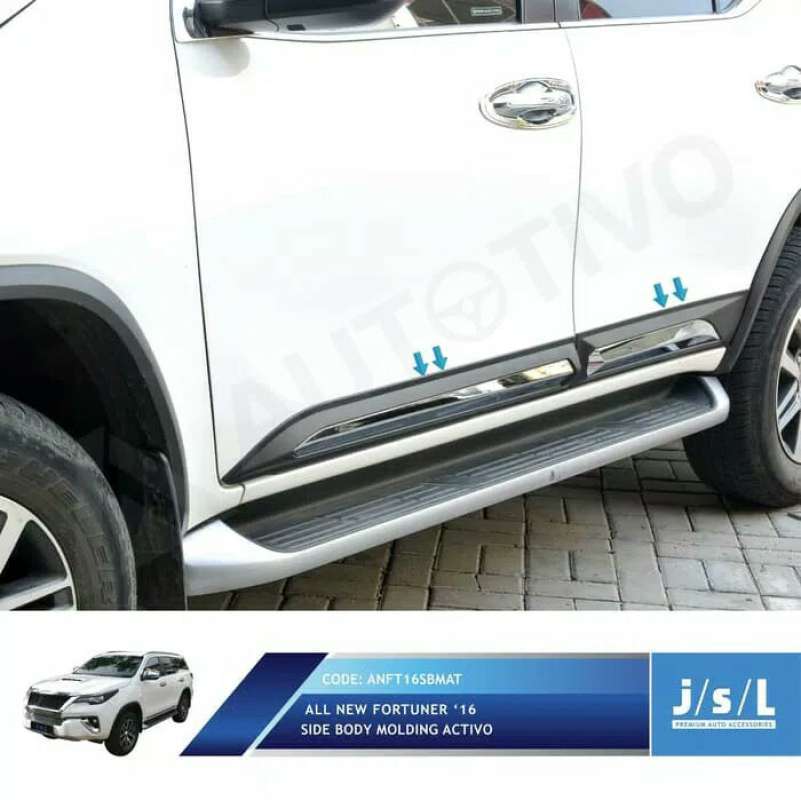 Promo All New Fortuner Side Body Molding Activo / Aksess Fortuner ...