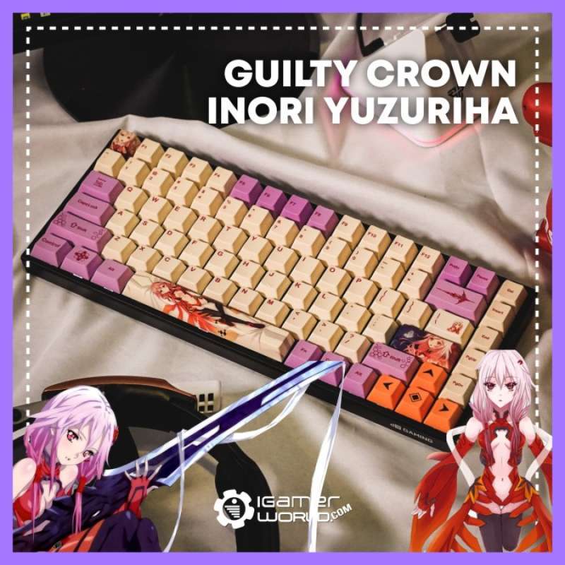 Promo Keycaps Guilty Crown In Yuzuriha Pbt Dyesub For Mechanical ...