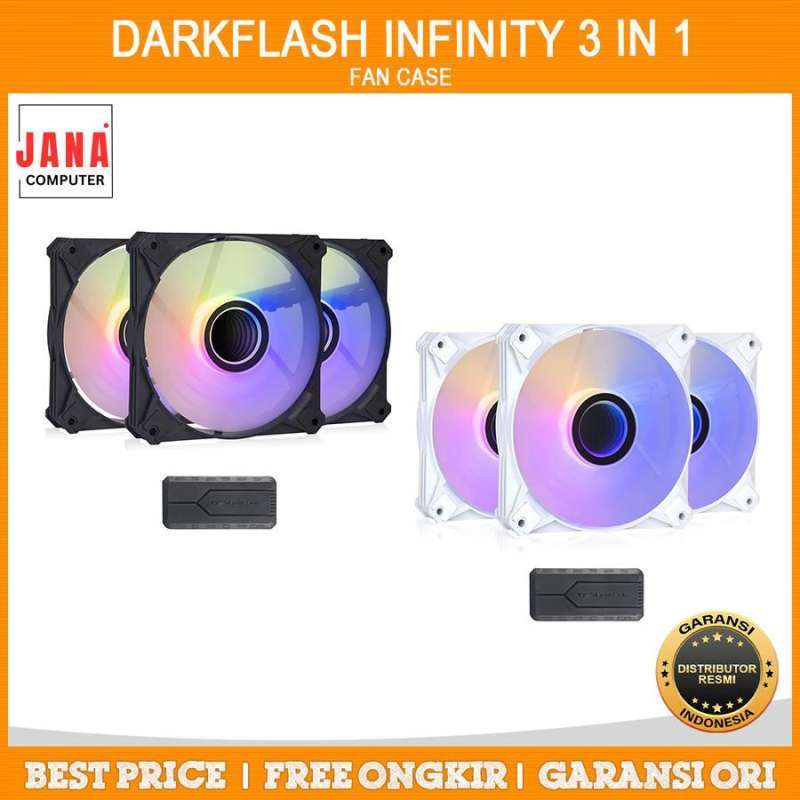 Jual Darkflash Infinity | 3in1 + Controller | Fan Case 12cm Argb Pwm ...