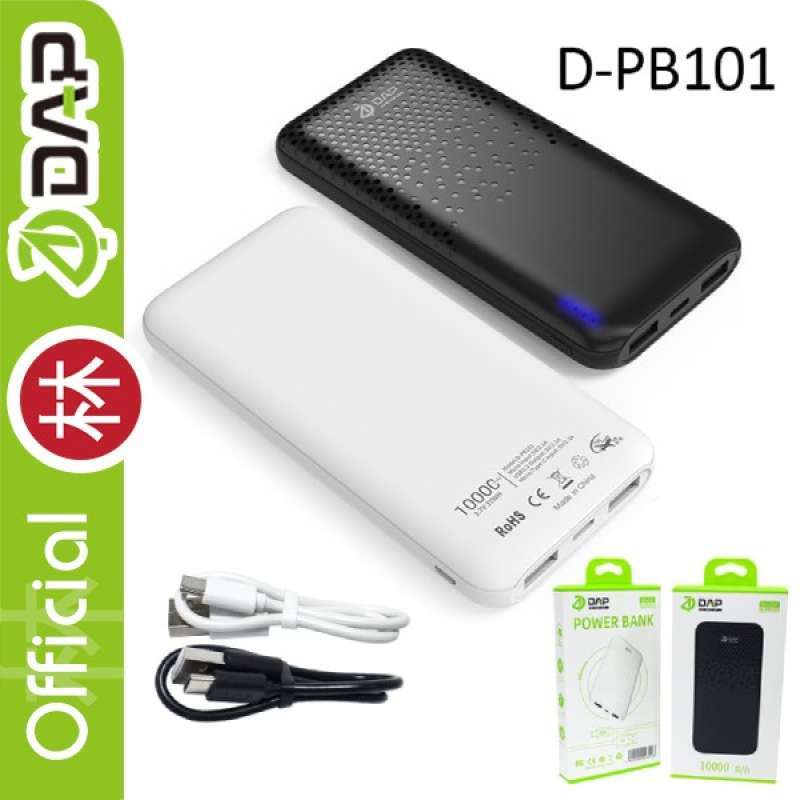 Promo Dap D-pb101 Powerbank 10.000 Mah 2 Output Usb Dual Input Type C ...