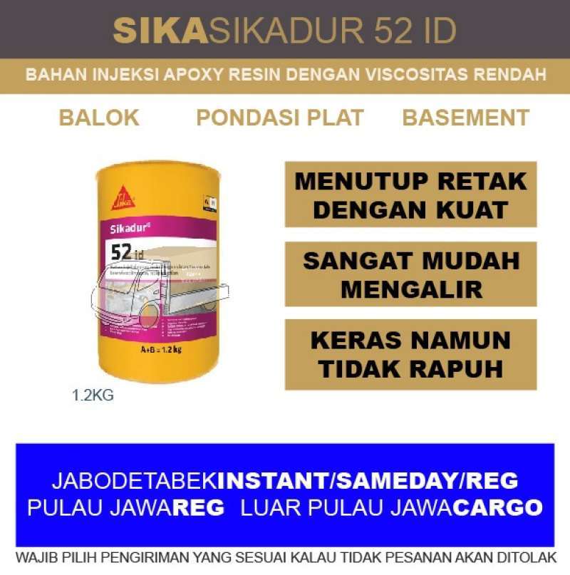 Promo Sikadur 52 Id Ab 1,2kg Epoxy Injeksi / Injection Diskon 50% Di ...