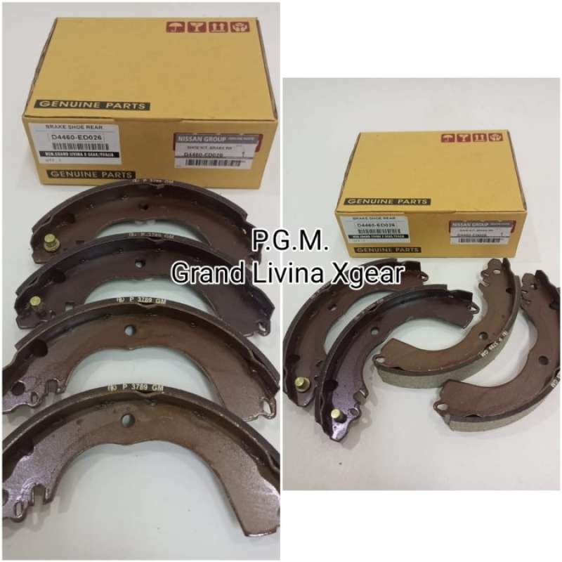 Promo Kampas Rem Belakang Brake Shoe Rear Grand Livina Xgear Diskon 29% Di Seller Toplets Shop ...