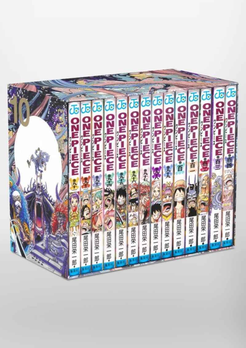 Promo Japanese One Piece Manga Box Set 10 Volume 91-104 (wano) Diskon ...