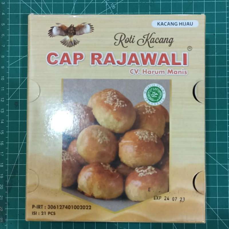 Jual Bakpai / Kue Kacang Cap Rajawali Kacang Hijau / Hitam Isi 21 Pcs ...