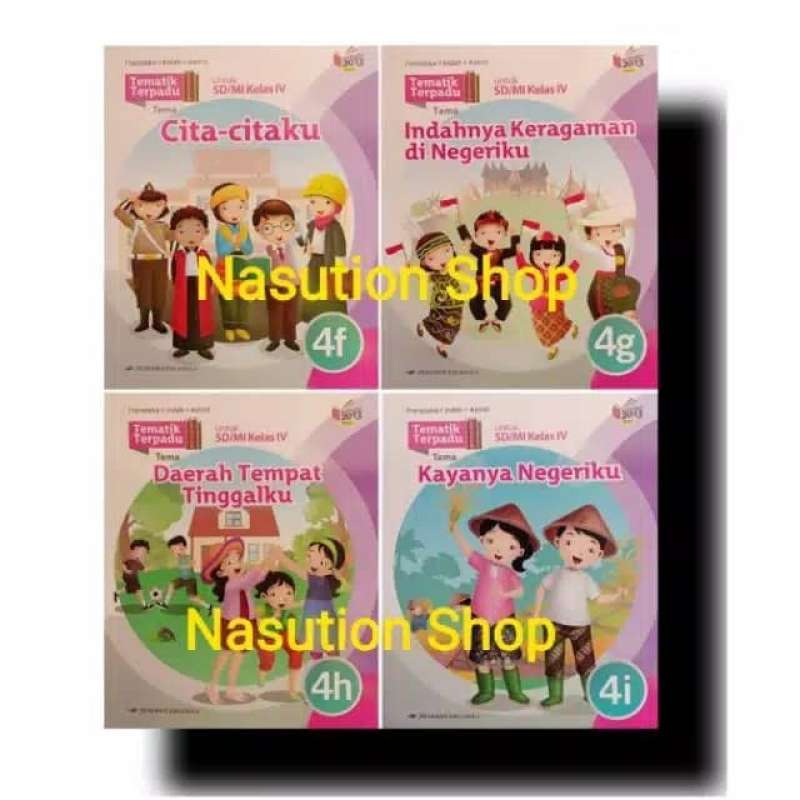 Promo Buku Tematik 4a, 4b, 4c, 4d, 4e, 4f, 4g, 4h, 4i Kelas 4 Sd Erlangga - Multicolor Tematik ...