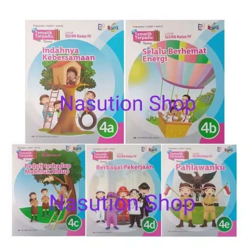 Promo Buku Tematik 4a, 4b, 4c, 4d, 4e, 4f, 4g, 4h, 4i Kelas 4 Sd Erlangga - Multicolor Tematik ...