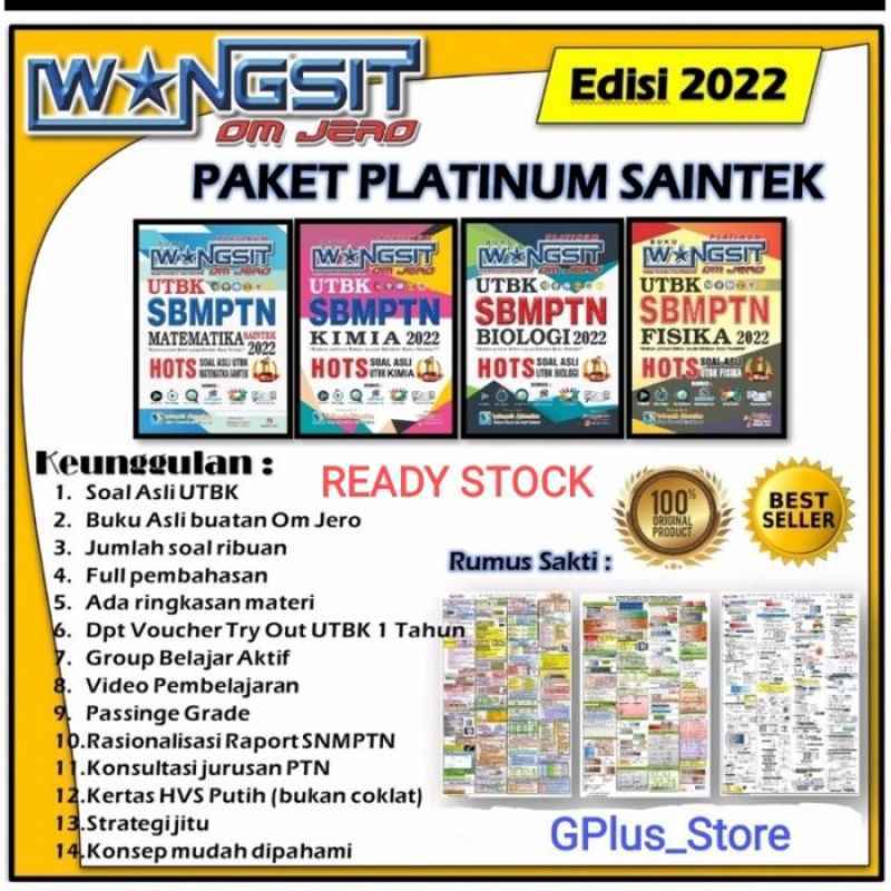 Promo [saintek Platinum] Paket Buku Wangsit Spoiler Utbk Sbmptn 2022 Ready - Soshum Only ...