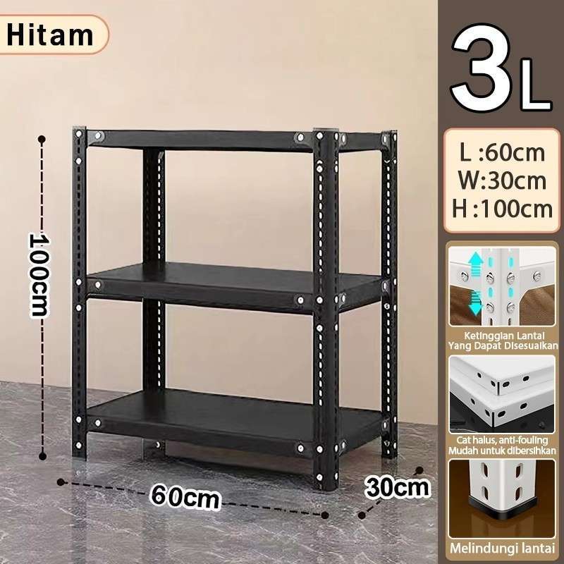 Promo Rak Besi Siku 5 Susun Rak Besi Siku Lubang - ⬛besi 3l(60*30*100 ... Promo Rak Besi Siku 5 Susun Rak Besi Siku Lubang - ⬛besi 3l(60*30*100 ...