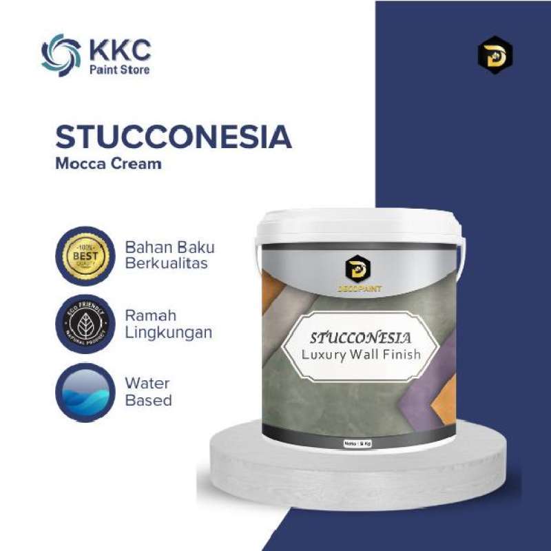 Jual Cat Dinding Stucco | Stucconesia Mocca Cream 5 Kg Di Seller Kkc ...