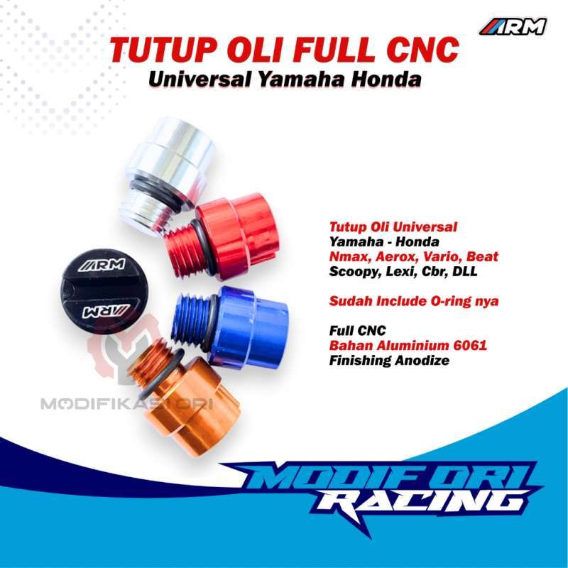 Jual Tutup Oli Mesin Arm Full Cnc Universal Honda Yamaha Nmax, Aerox ...