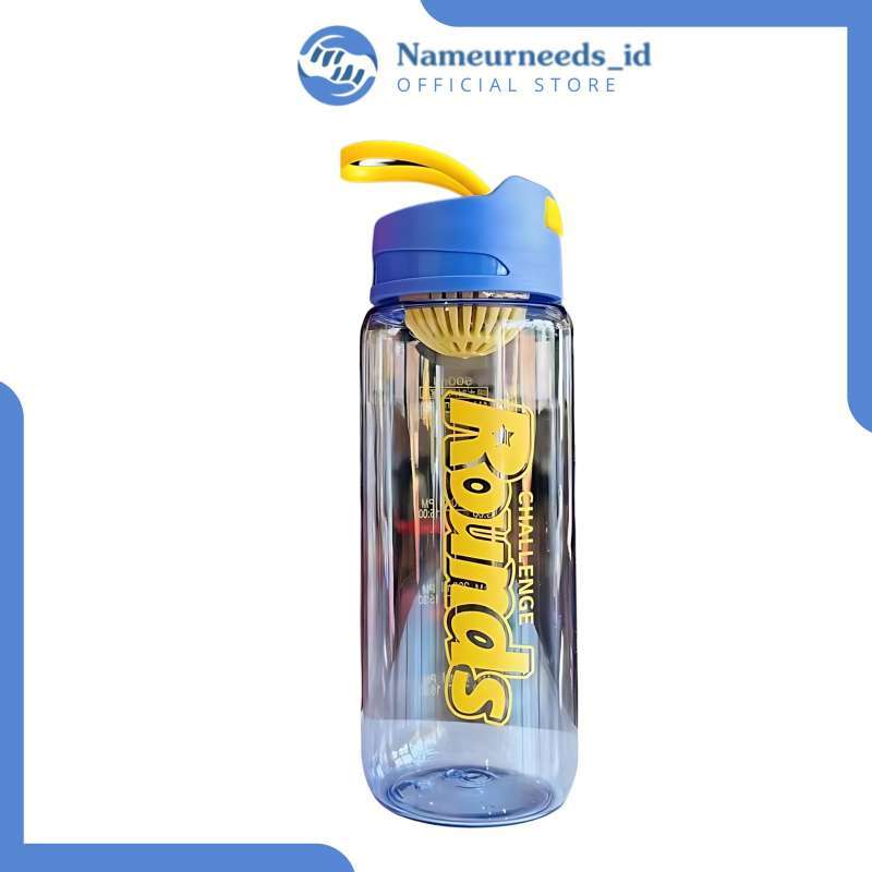 Jual Botol Minum 600 Ml Motif Bahan Premium Saringan - Biru Di Seller ...