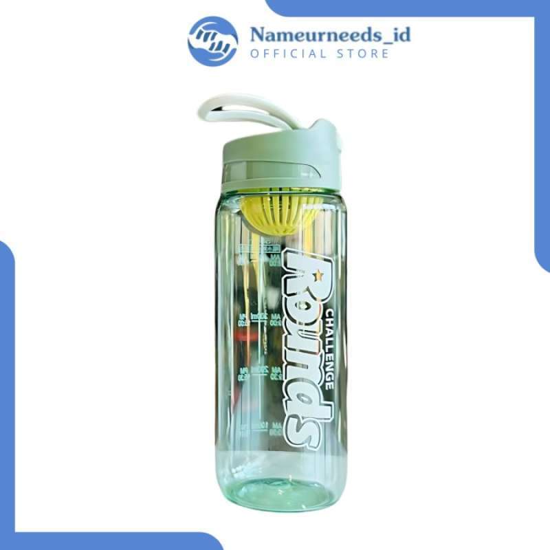 Jual Botol Minum 600 Ml Motif Bahan Premium Saringan - Biru Di Seller ...