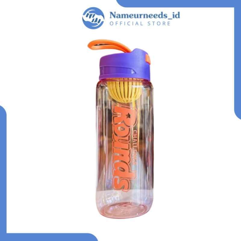 Jual Botol Minum 600 Ml Motif Bahan Premium Saringan - Biru Di Seller ...