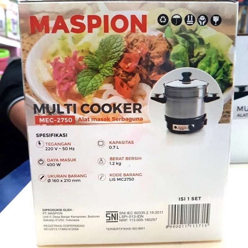 Jual Maspion Mec-2750 Multi Cooker / Alat Masak Serbaguna Di Seller ...