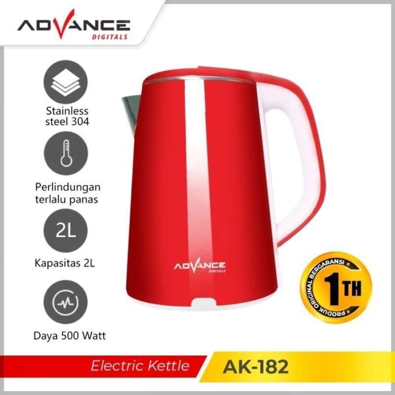 Jual (srdk) Advance Teko Listrik Ak-182 / Kettle Listrik / Electric ...