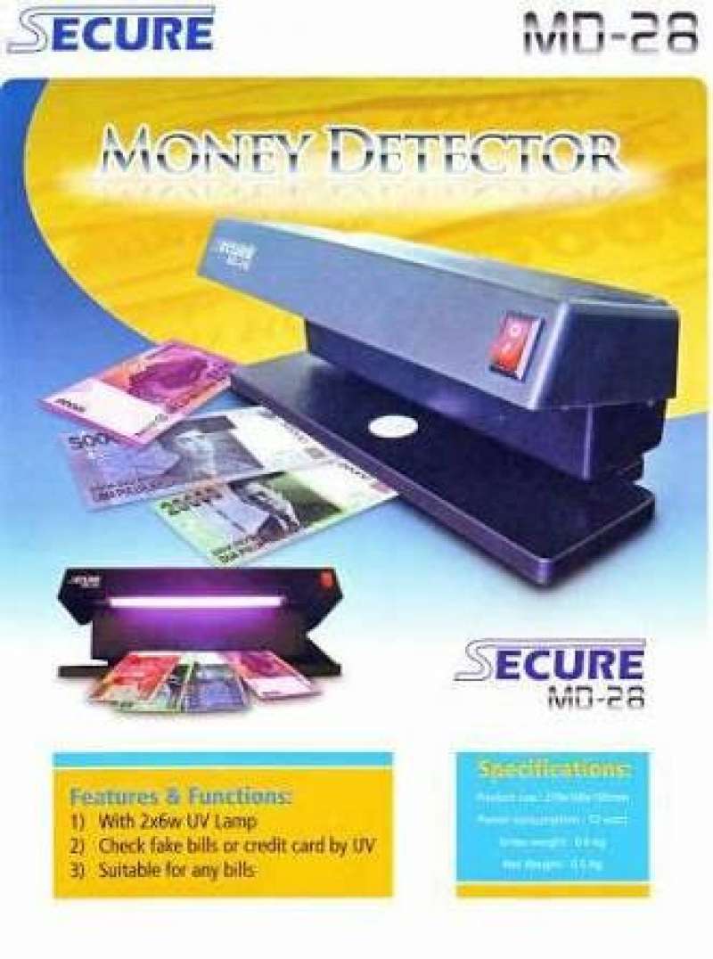Jual Secure Md-28 Alat Test Diteksi Uang / Money Ditector Tester Di ...