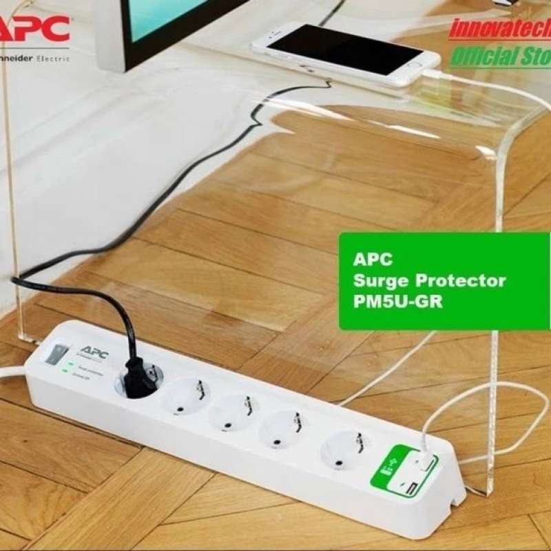Promo Apc Surge Protector Pm5ugr / Pm5u-gr Colokan Anti Petir Diskon 50 ...