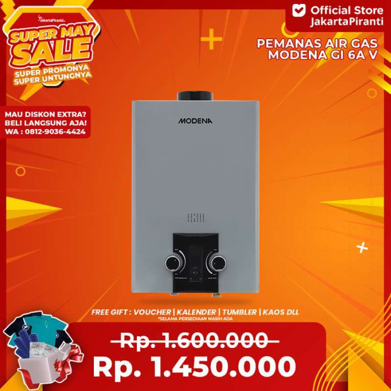 Promo Water Heater Gas Modena Gi 6a V Model Paloma Dan Wasser - Promo ...