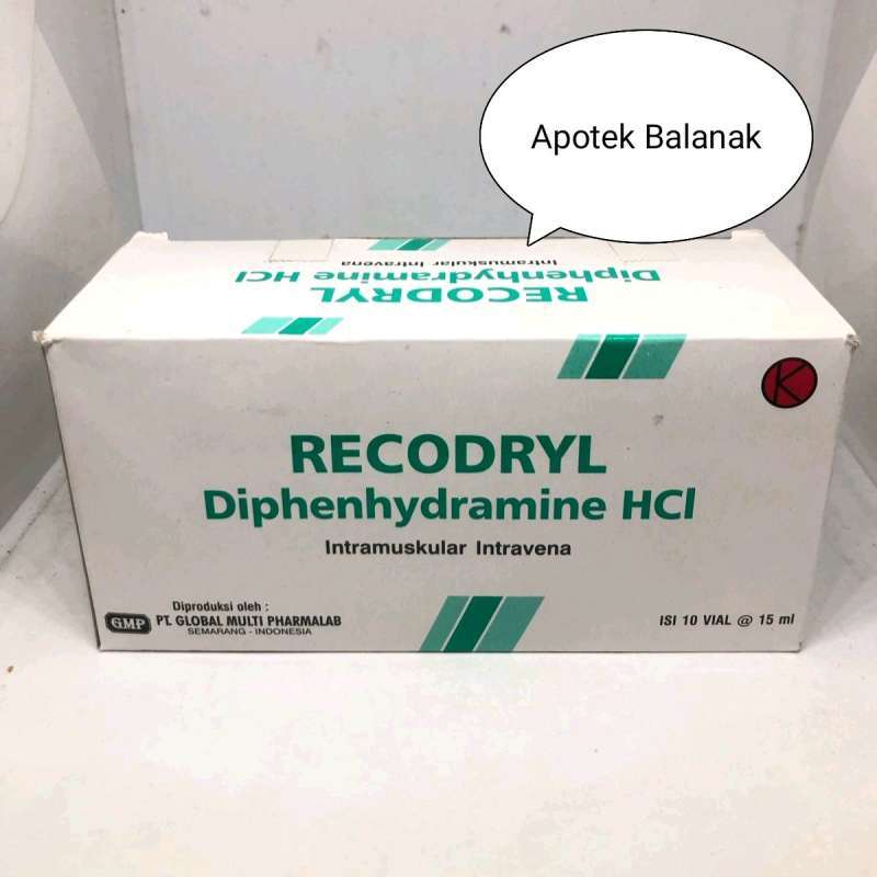 Jual Asli Dan Original Recodryl15 Ml (diphenhydramine) Injeksi Per Box ...