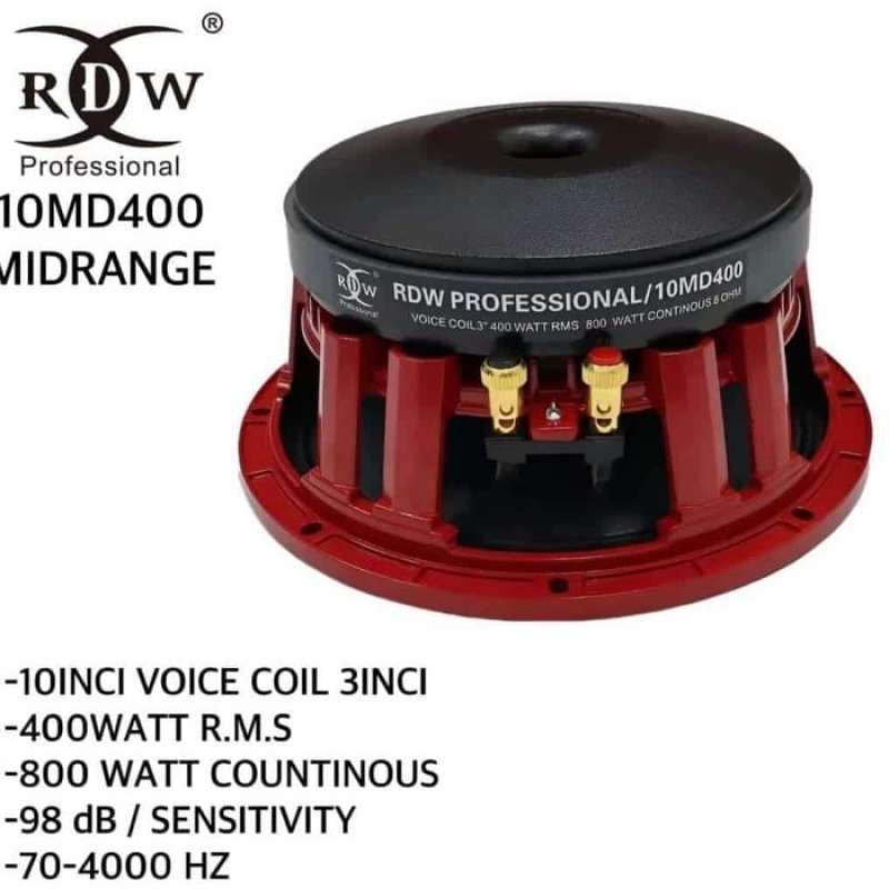Jual Speaker Komponen Rdw 10md400 10 Inch Spesial Mid Di Seller Noelle ...