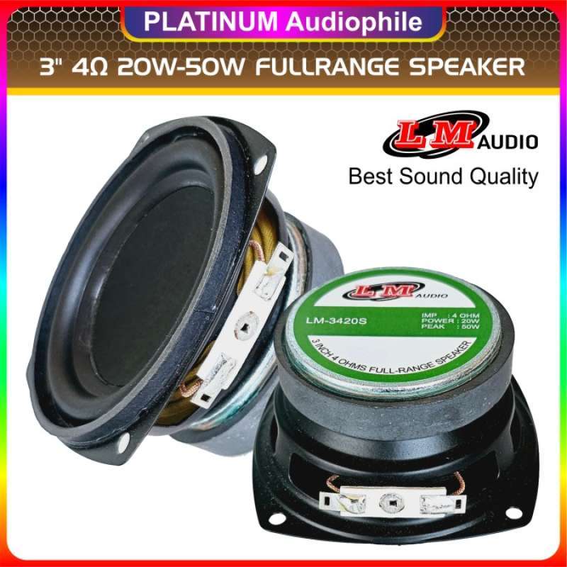 Jual Speaker Full Range 3 Inch 4 Ohm 50 Watt Hifi Fullrange Best ...