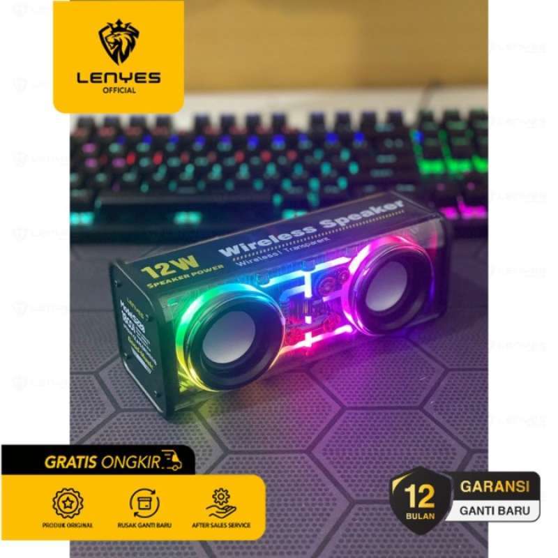 Jual Lenyes S220 Speaker Bluetooth Wireless 12w Rgb Tws Original ...