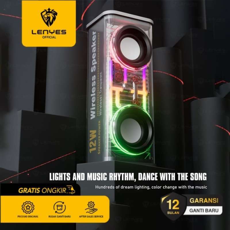 Jual Lenyes S220 Speaker Bluetooth Wireless 12w Rgb Tws Original ...
