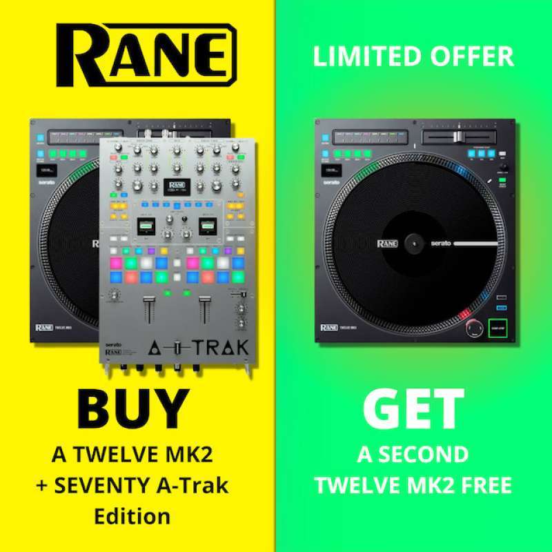 Promo Paket Alat Dj Murah Rane Dj Twelve Mk2 Dan Rane Dj Seventy A-trak ...