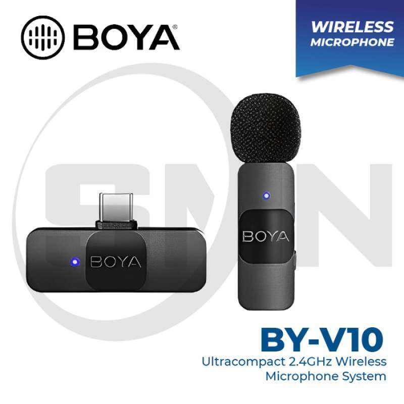 Jual Boya By-v10/v20 Ultracompact 2.4ghz Wireless Microphone Android ...