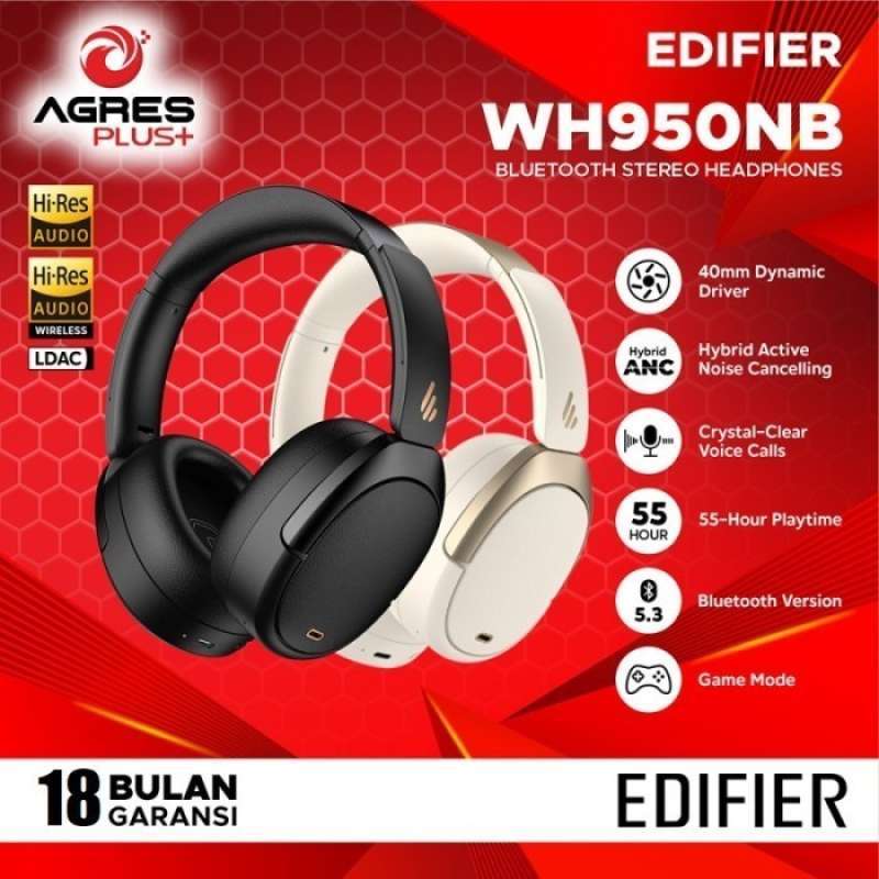 Jual Edifier Wh950nb 950nb Wireless Anc Bt5.3 Stereo Over-ear Headphone ...