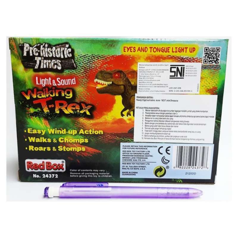 Promo Red Box Toy Pre-histc Times Walking T-rex 24372 Redbox Dinosaurus ...