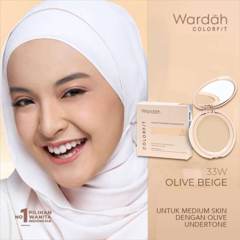 Promo Wardah Colorfit Velvet Powder Foundation Refill - Bedak Padat ...
