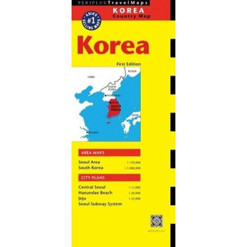 Jual Periplus Travel Maps - Korea & Seoul Travel Map First ...
