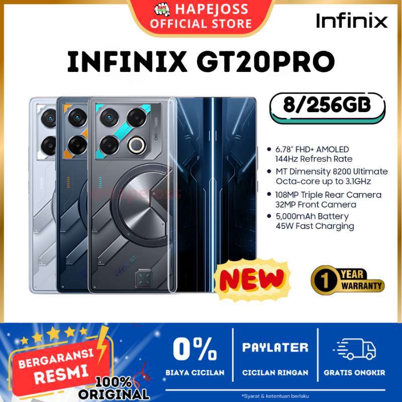 Jual Infinix Gt 20 Pro 8/256gb Nfc Resmi - Blue Di Seller Hapejoss Official Store - Hapejoss ...