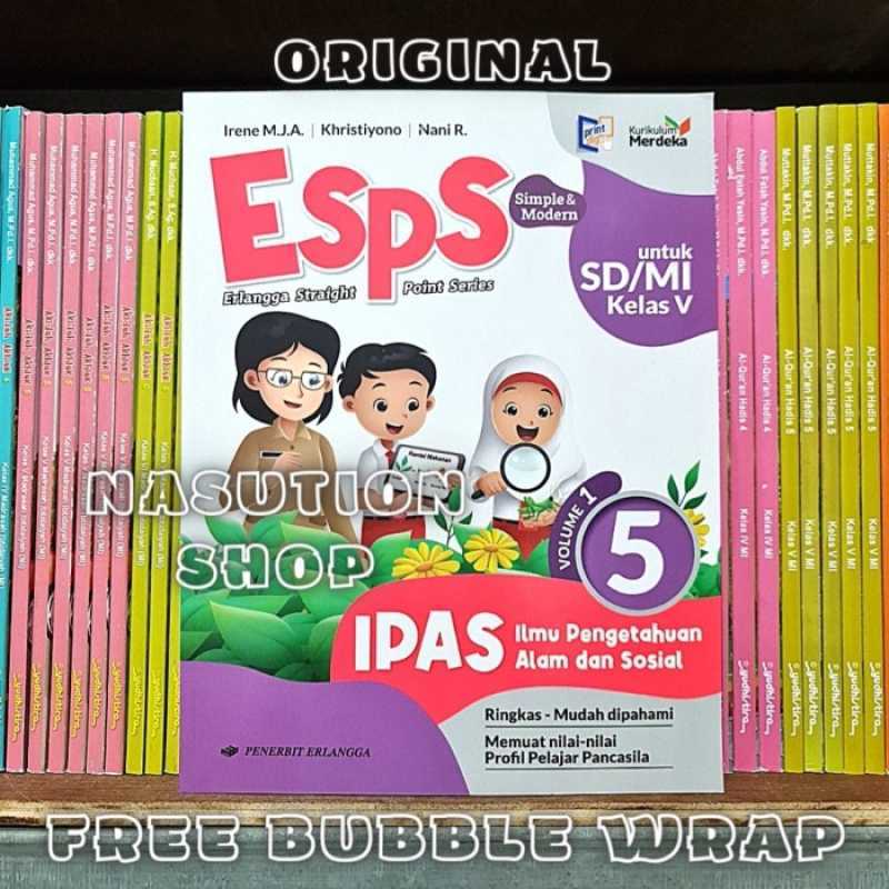 Jual Buku Esps Ipas Kelas 5 Sd/mi Volume 1 Erlangga Kurikulum Merdeka Ori Di Seller Noelle ...