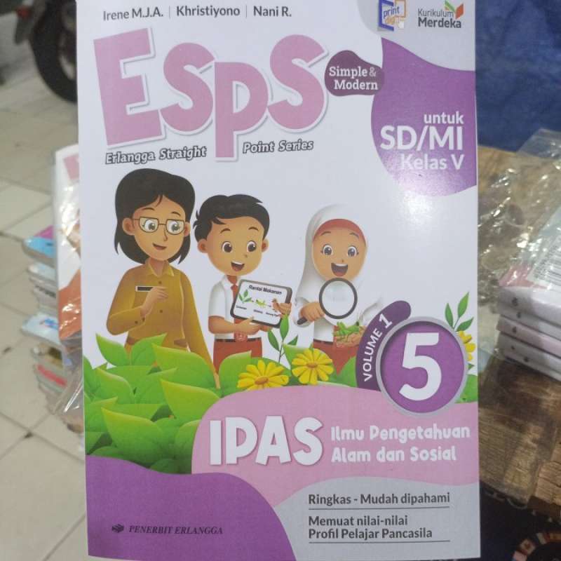 Jual Esps Ipas Volume 1 Untuk Sd & Mi Kelas 5 Kurikulum Merdeka Erlangga Di Seller Noelle ...