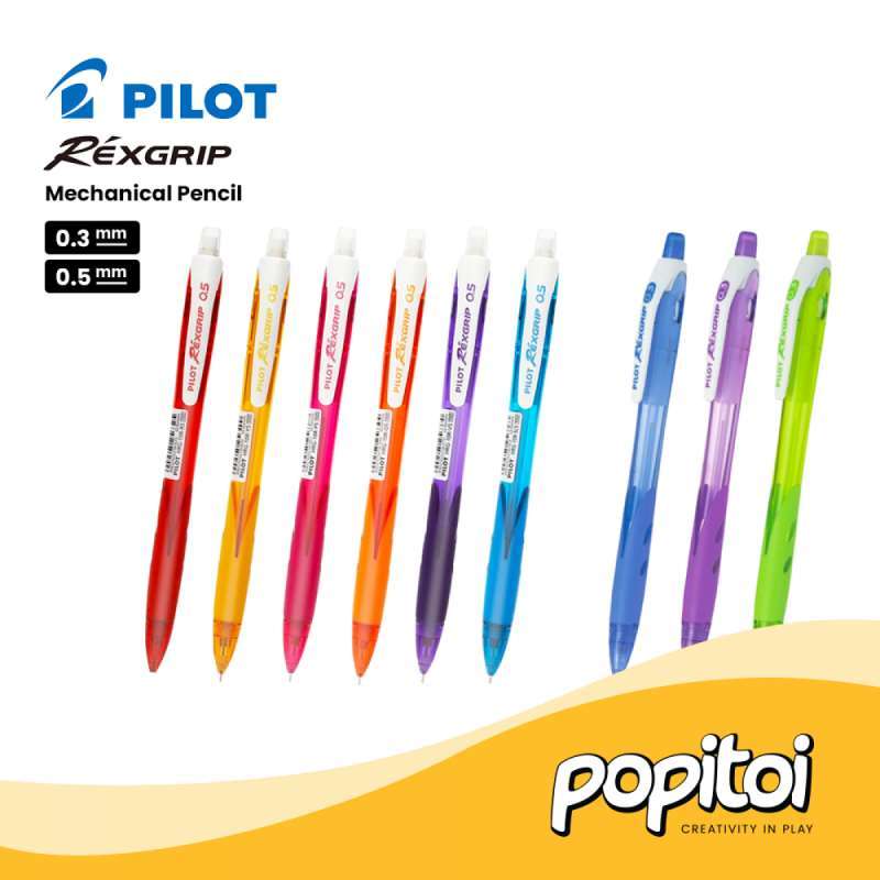 Jual Pilot Rexgrip Mechanical Pencil 0.3 0.5 Mm Pensil Mekanik Cetek ...