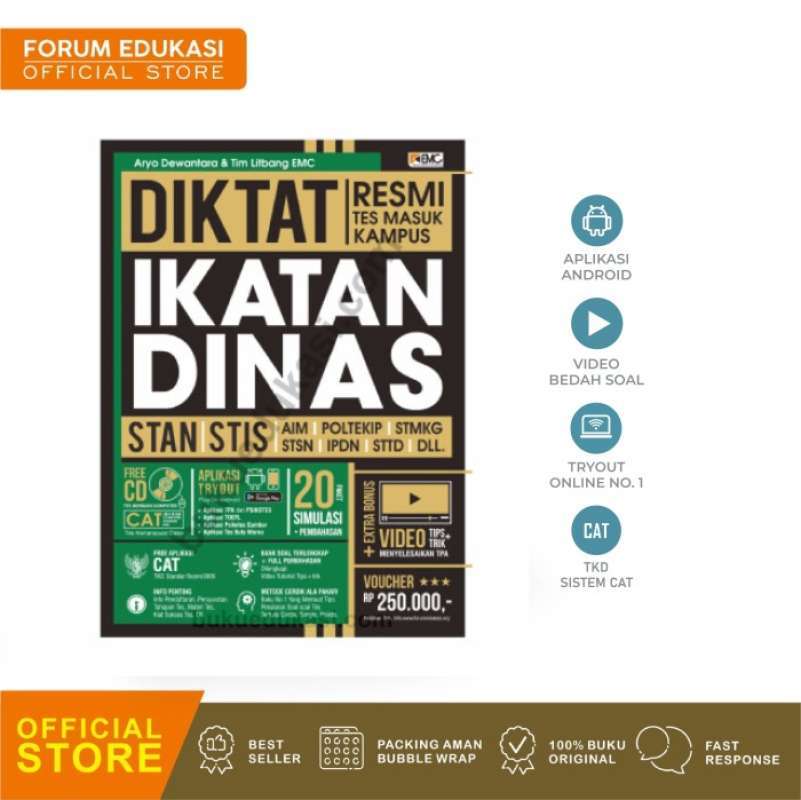 Jual Buku Stan Stis Diktat Resmi Tes Masuk Kampus Ikatan Dinas Stan ...