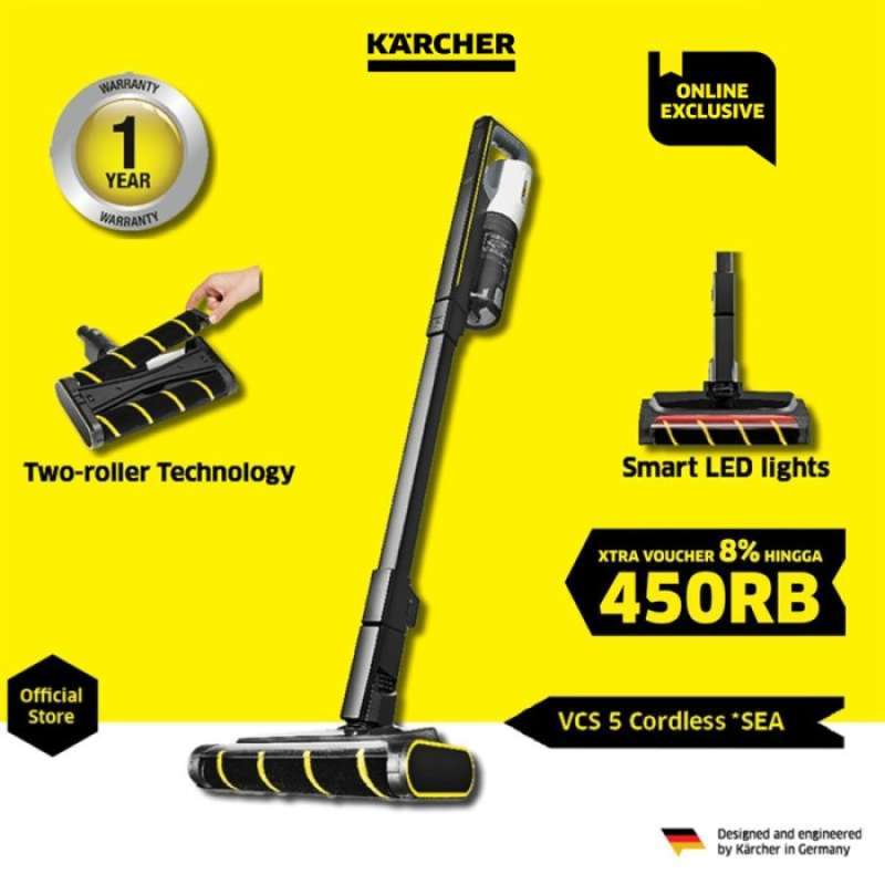 Promo Karcher Vcs 5 Cordless *sea Handheld Vacuum Cleaner Diskon 1% Di ...