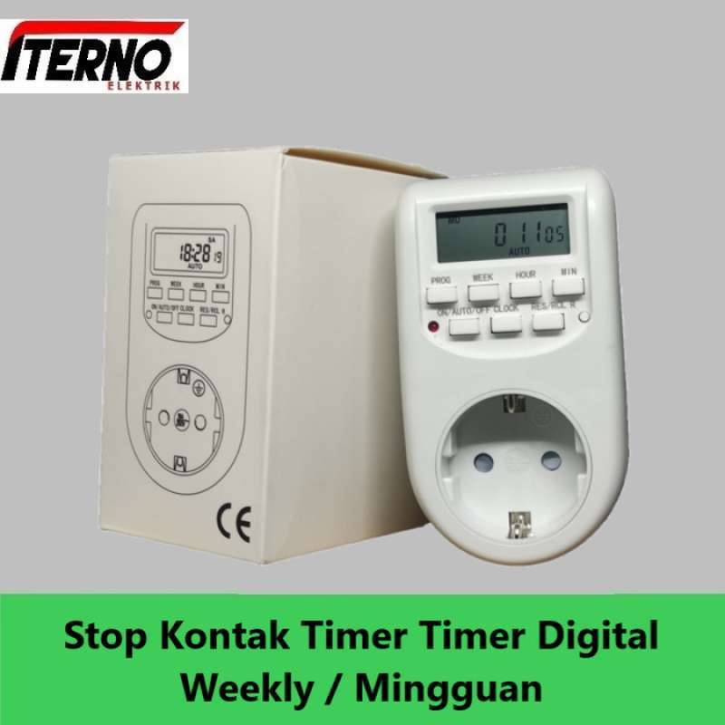 Jual Stop Kontak Timer Digital Weekly Mingguan Iterno Di Seller Ayato ...