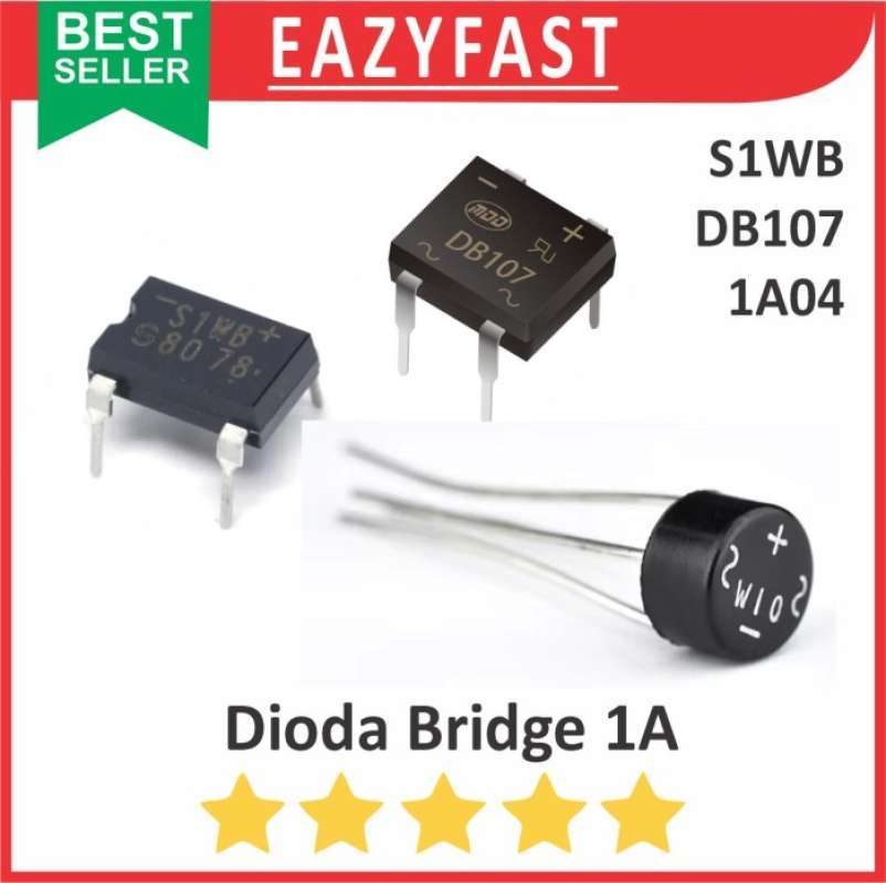 Jual Dioda Kiprok Bridge 1a 1 A Ampere Diode Rectifier S1wb Db107 1a04 ...