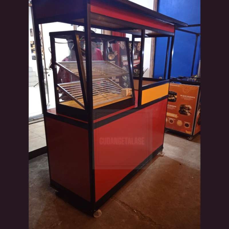 Jual Gerobak Fried Chicken + Etalase/etalase Ayam/gerobak Ayam Goreng ...