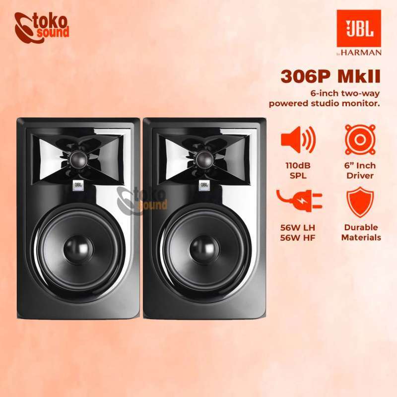Jual Jbl 306p Mkii Mk2 - 6.5 Inch Powered Studio Monitor Di Seller ...